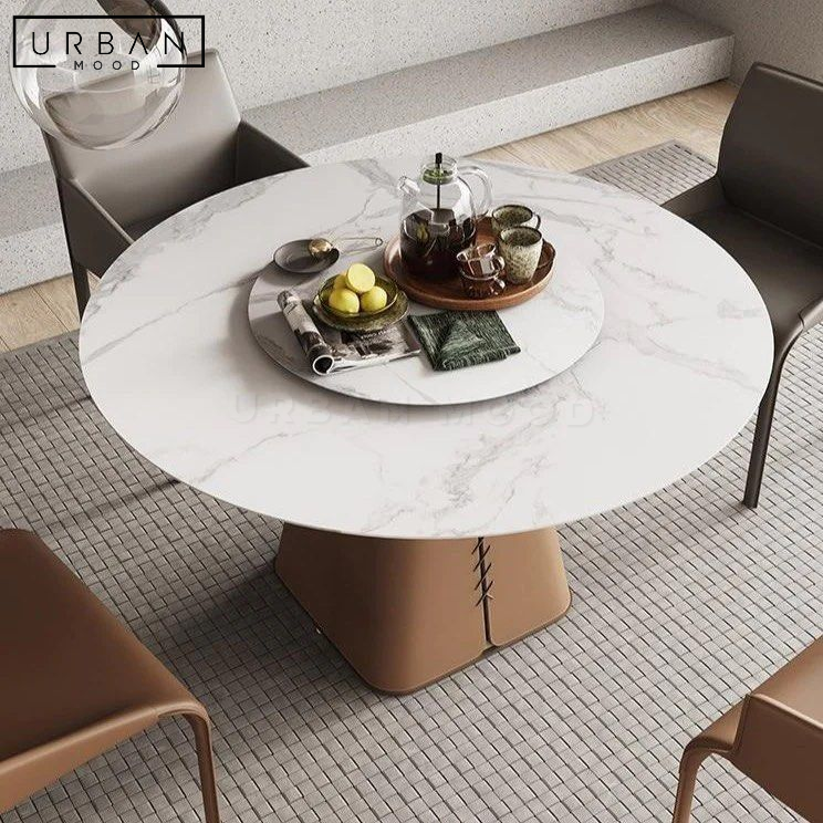 TIFFIN Modern Sintered Stone Round Dining Table – Urban Mood