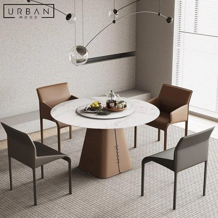 TIFFIN Modern Sintered Stone Round Dining Table – Urban Mood