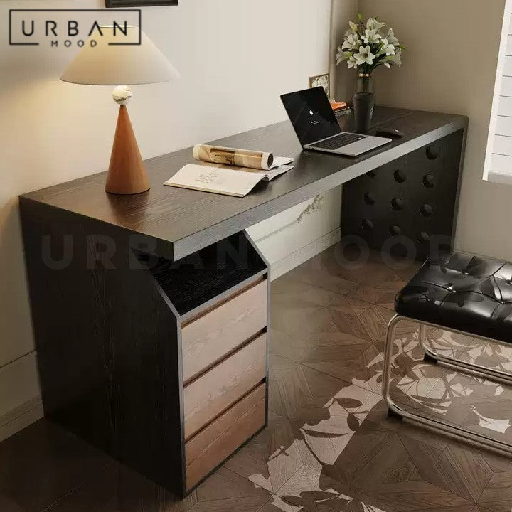 VAES Modern Solid Wood Study Table – Urban Mood