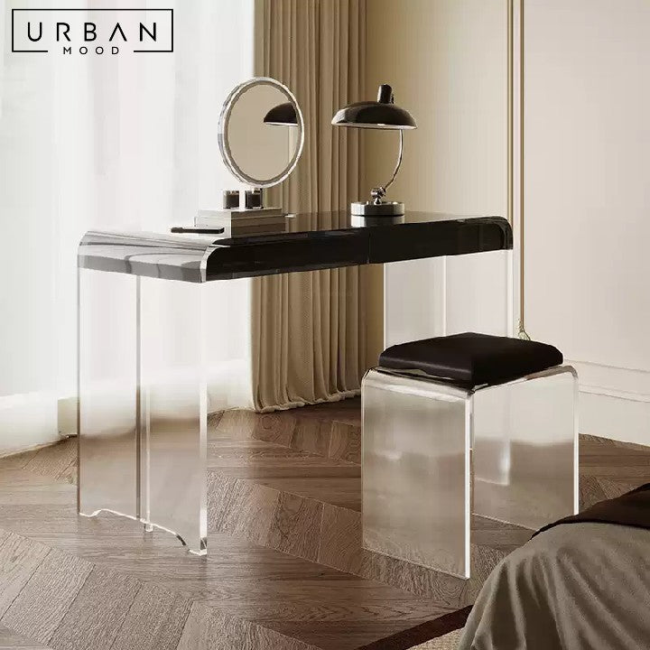 WASSIE Modern Acrylic Vanity Table – Urban Mood