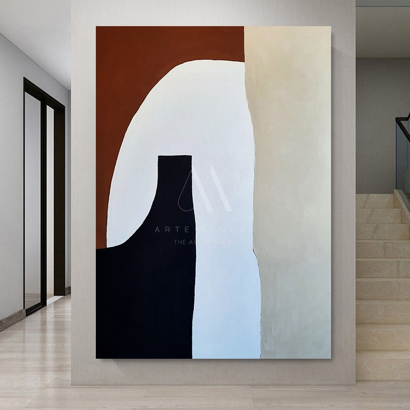Chasm Modern Abstract Oil Painting – Urban Mood