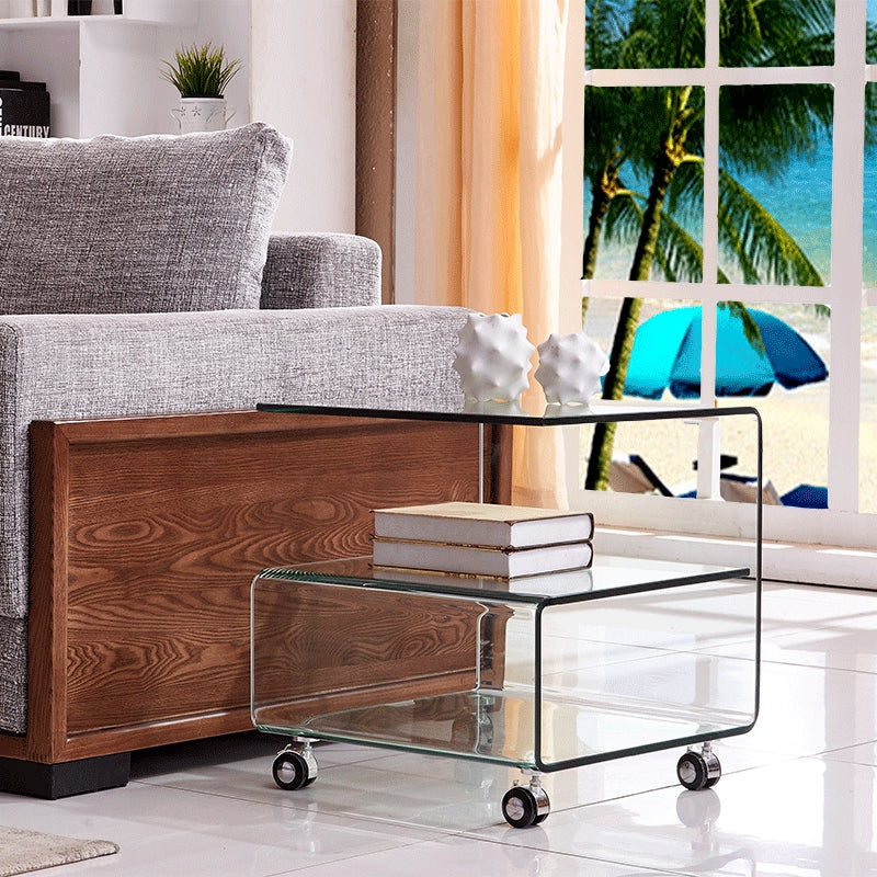JORI Contemporary Glass Side Table – Urban Mood