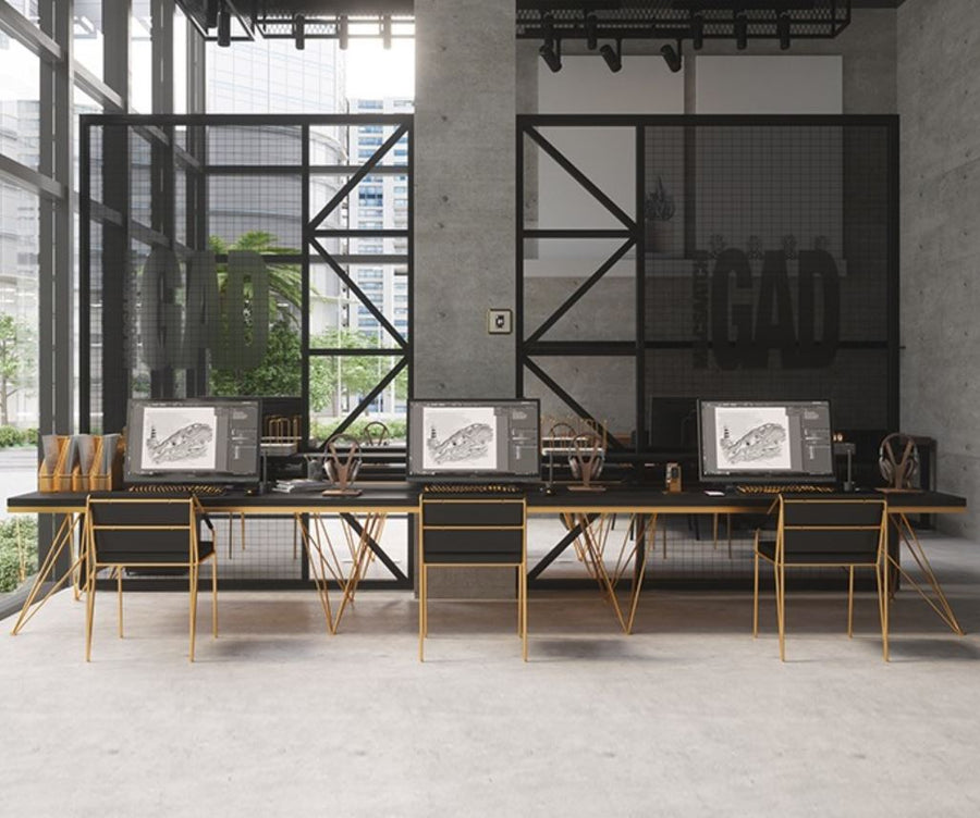 Modern and Sleek Office Work Bench / Office Table / Dining Table / Caf ...