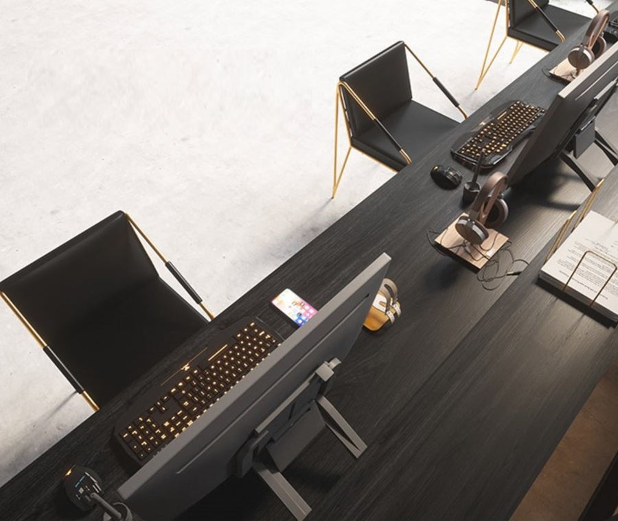 Modern and Sleek Office Work Bench / Office Table / Dining Table / Caf ...