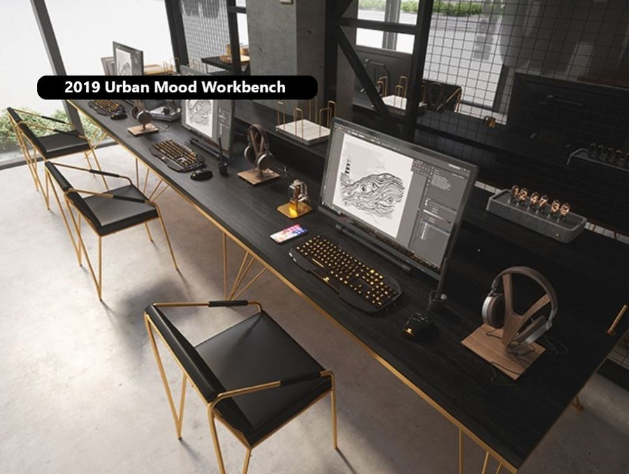 Modern and Sleek Office Work Bench / Office Table / Dining Table / Caf ...