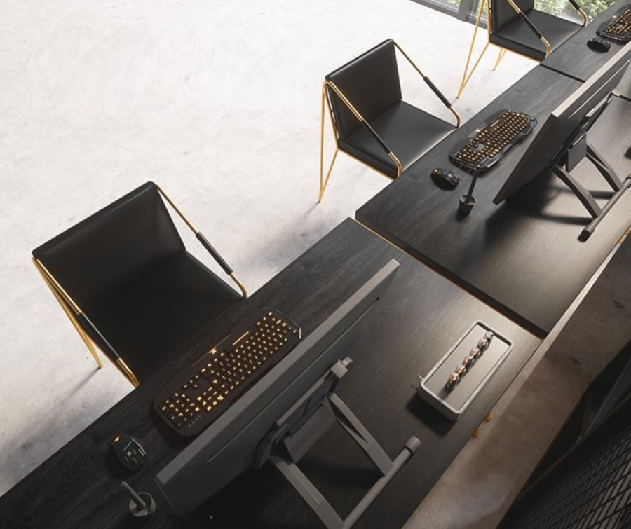 Modern and Sleek Office Work Bench / Office Table / Dining Table / Caf ...