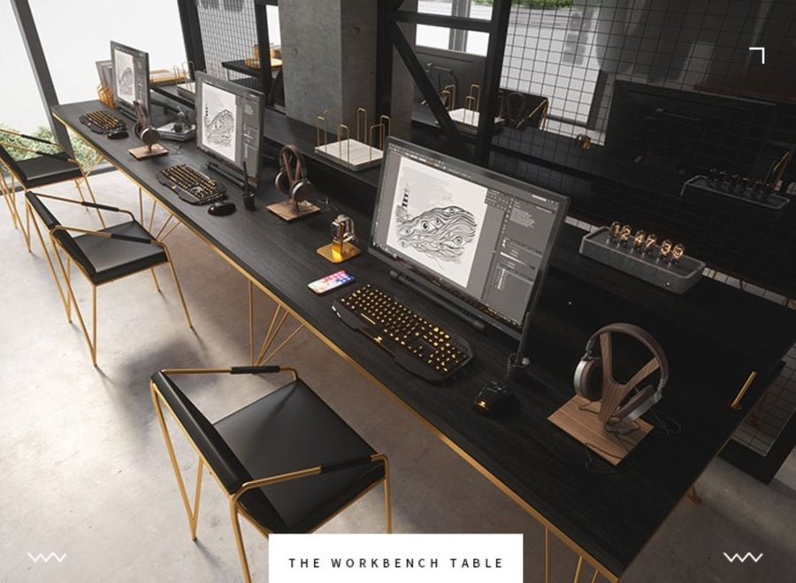Modern and Sleek Office Work Bench / Office Table / Dining Table / Caf ...