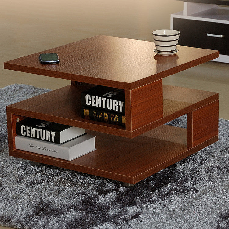 FUJITA Geometric Wooden Side Table – Urban Mood