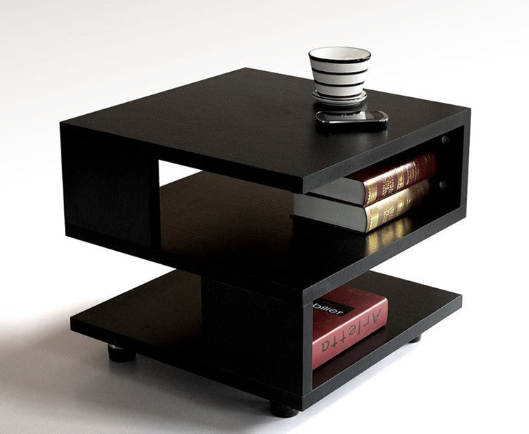 FUJITA Geometric Wooden Side Table – Urban Mood