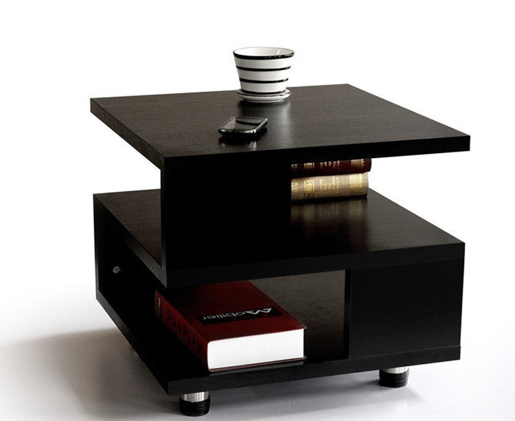 FUJITA Geometric Wooden Side Table – Urban Mood