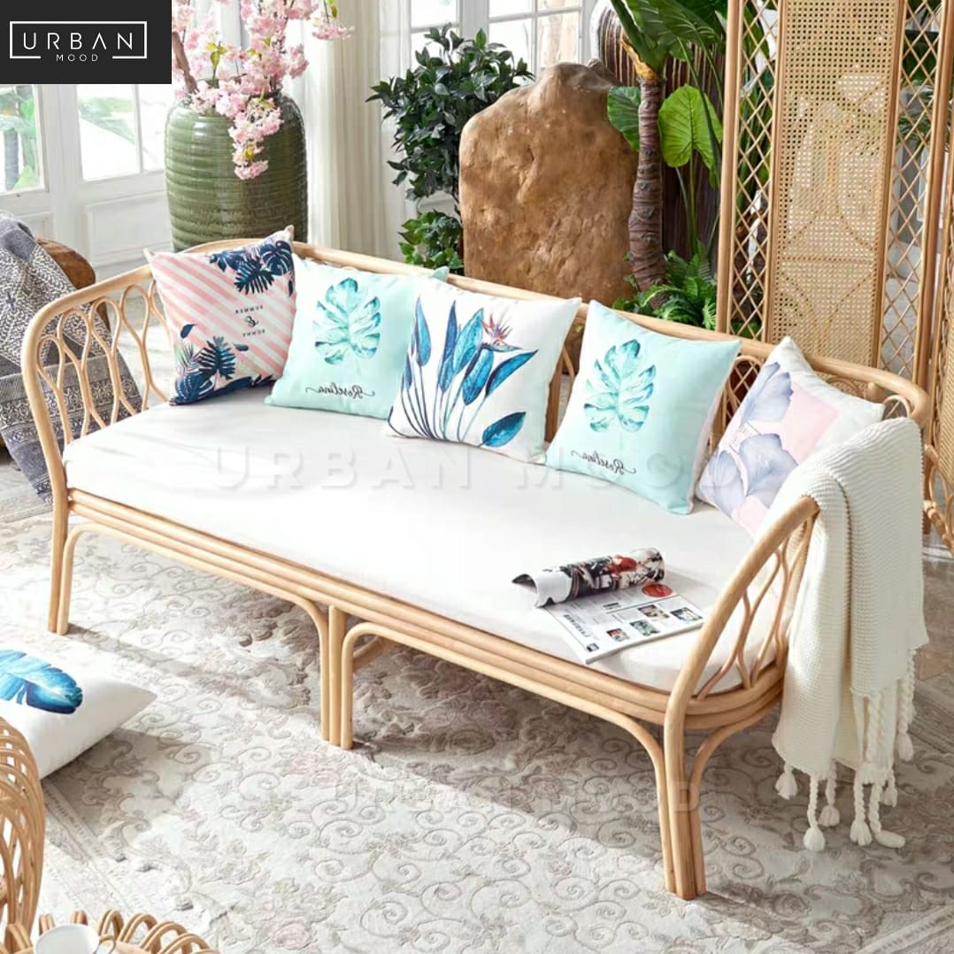 AMITY Vintage Rattan Sofa – Urban Mood