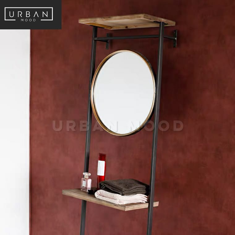 DEYN Modern Industrial Ladder Rack & Mirror – Urban Mood