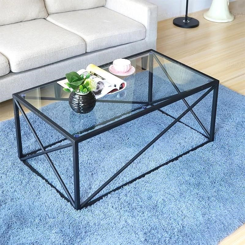 Modern Glass Square Coffee Table Clear Lucite Square Coffee Table With