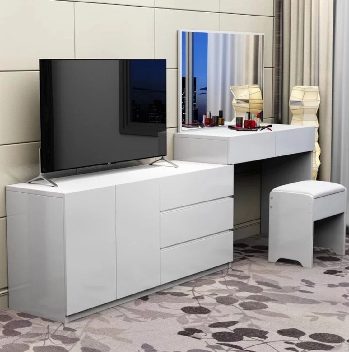 FELICITY Modern TV Console Vanity Cabinet – Urban Mood