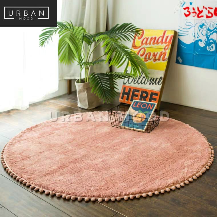 FYNN Modern Round Short Pile Carpet – Urban Mood