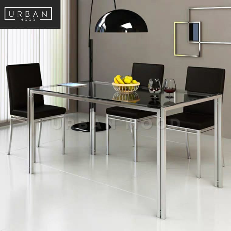 WESTIN Minimalist Glass Dining Table – Urban Mood