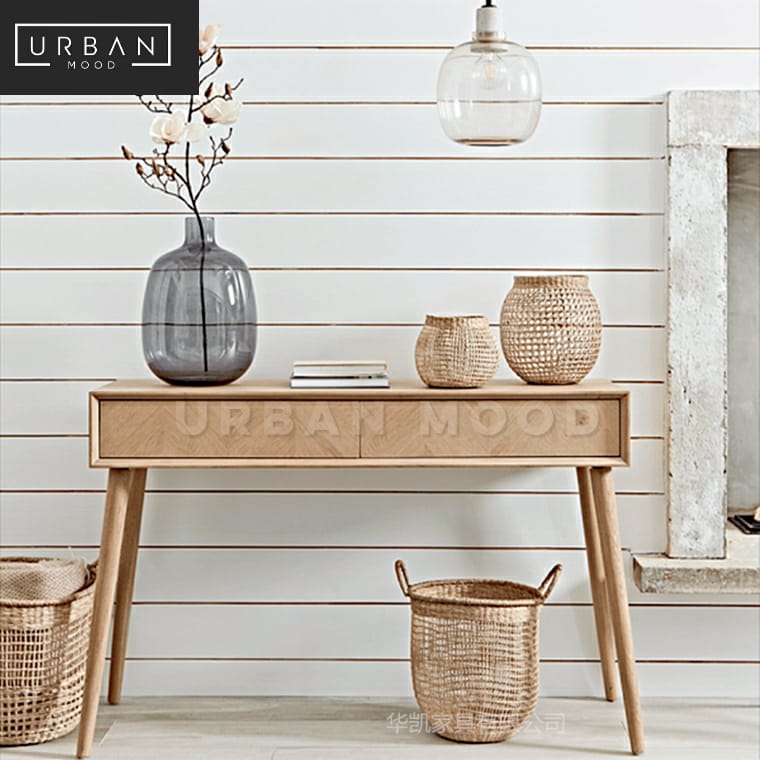 HINDER Rustic Solid Wood Hallway Console – Urban Mood