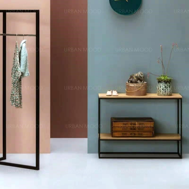 JACOB Modern Industrial Wooden Display Shelf – Urban Mood