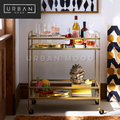 ALLY Victorian Gold Kitchen Trolley – Urban Mood