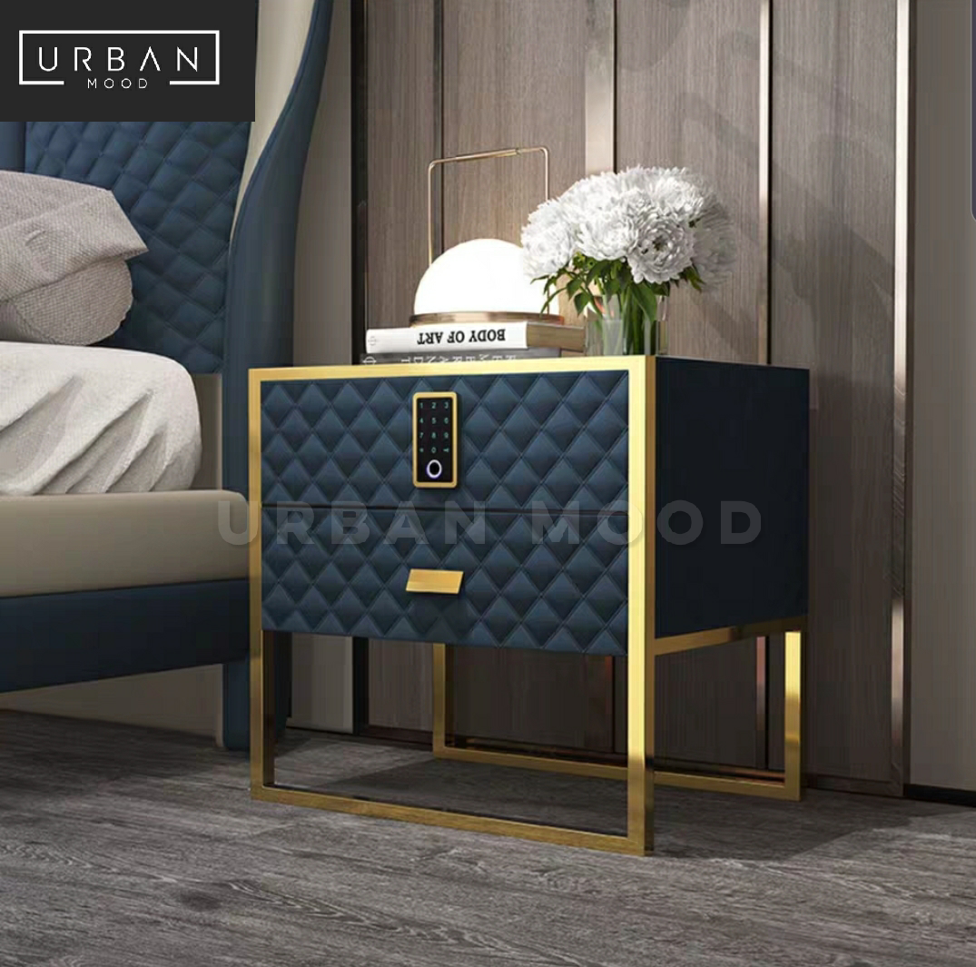 TYSON Modern Digital Lock Bedside Table – Urban Mood