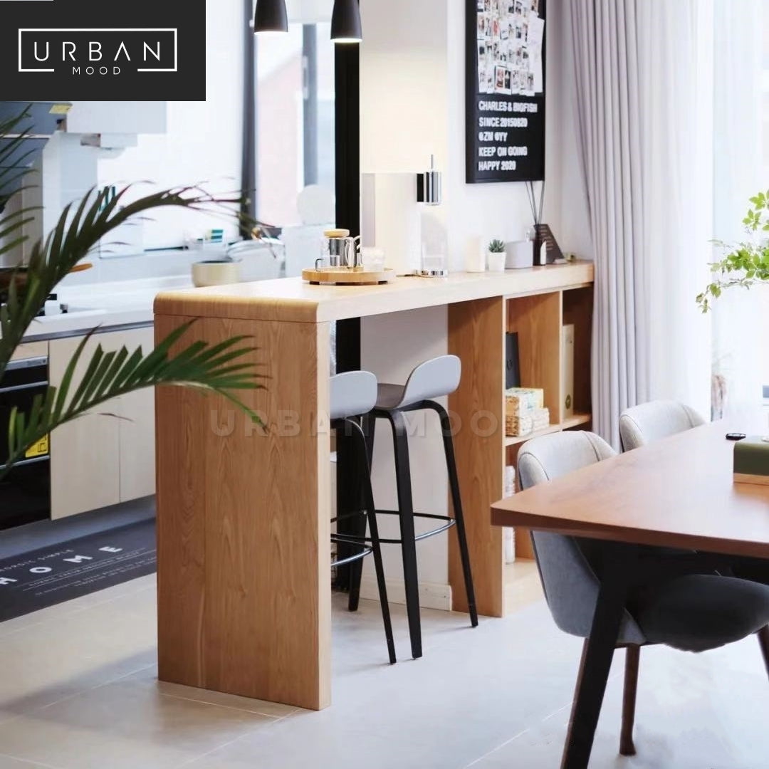 CALI Modern Solid Wood Bar Table – Urban Mood