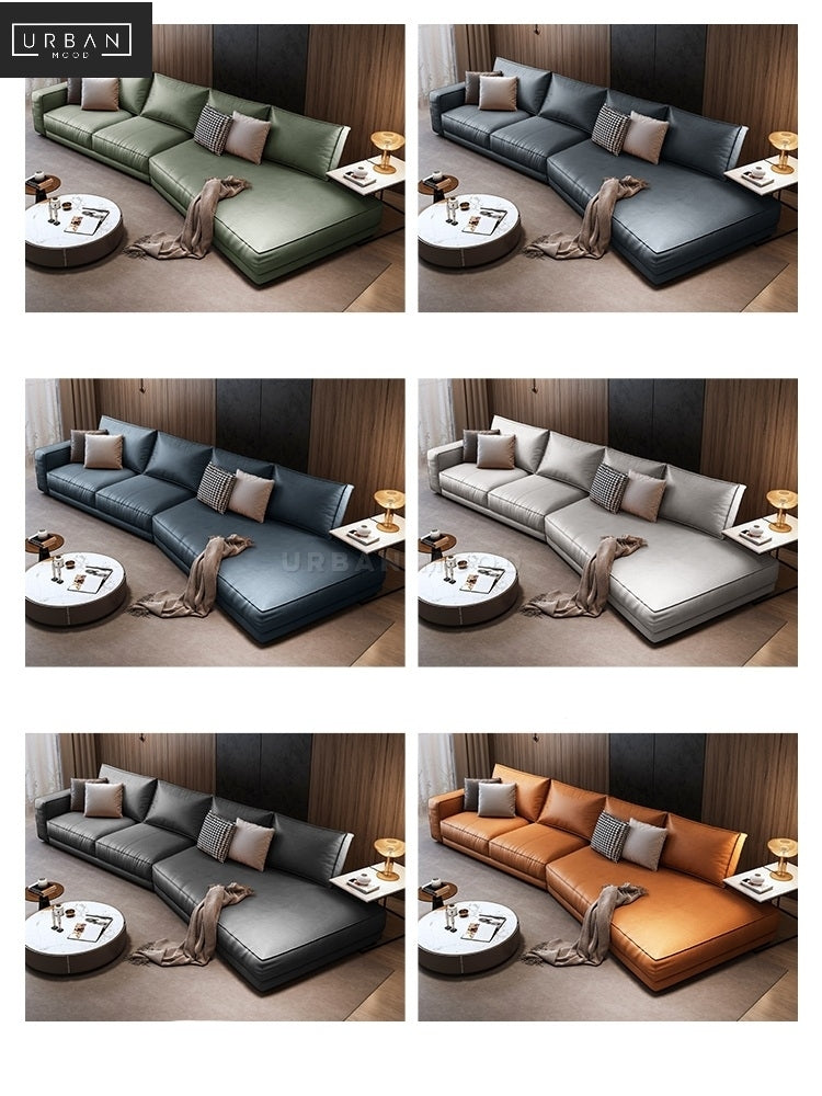 BASKIN Modern Leather Sofa – Urban Mood