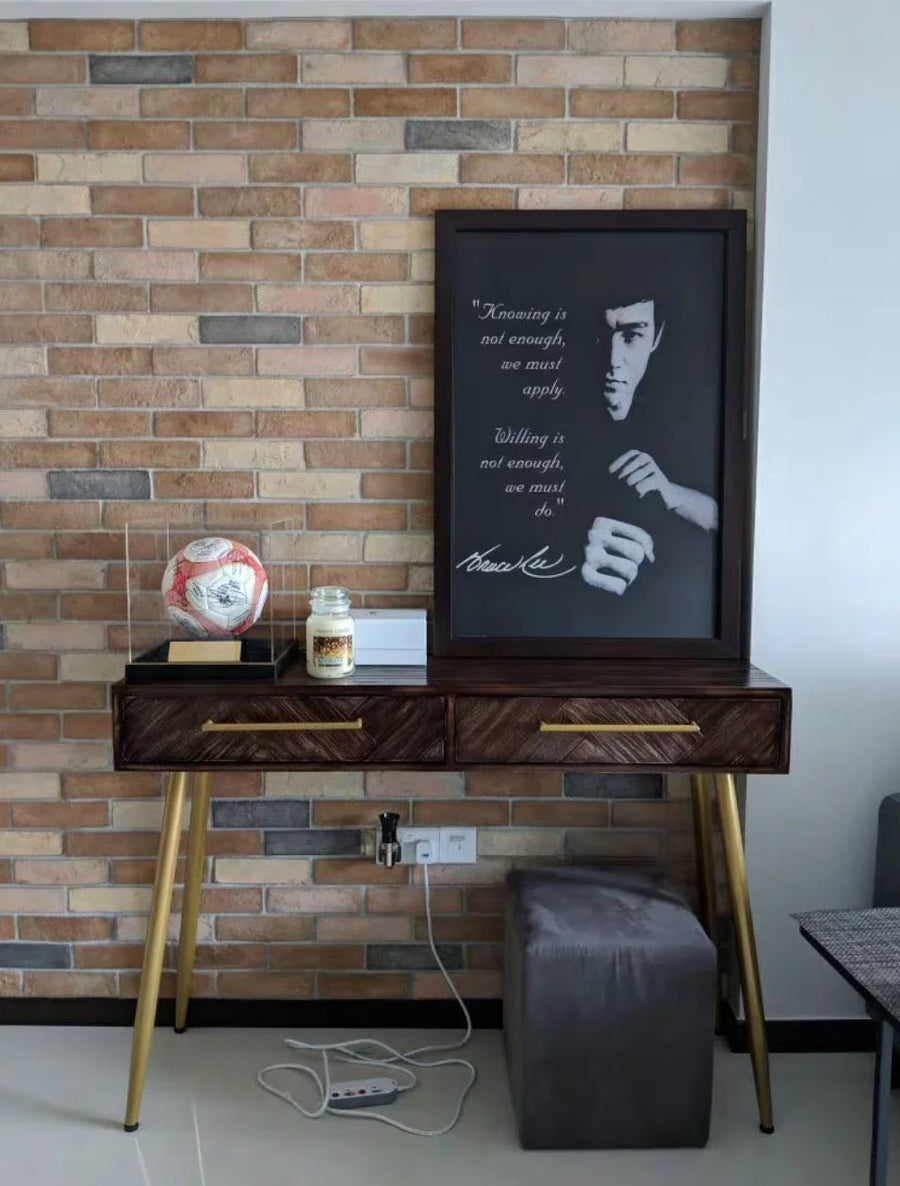 MIDAS Herringbone Solid Wood Hallway Console – Urban Mood