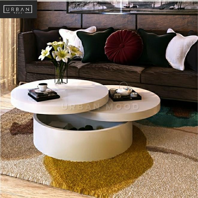 Modern swivel coffee table store