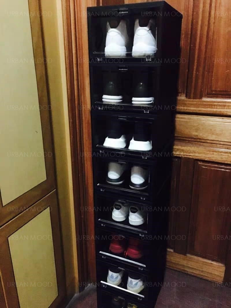 PAIGE Modern Minimalist Stackable Shoe Cabinet Boxes – Urban Mood