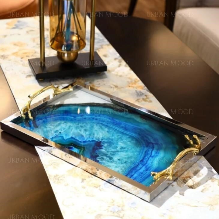 VALENCIA Contemporary Epoxy River Tray – Urban Mood