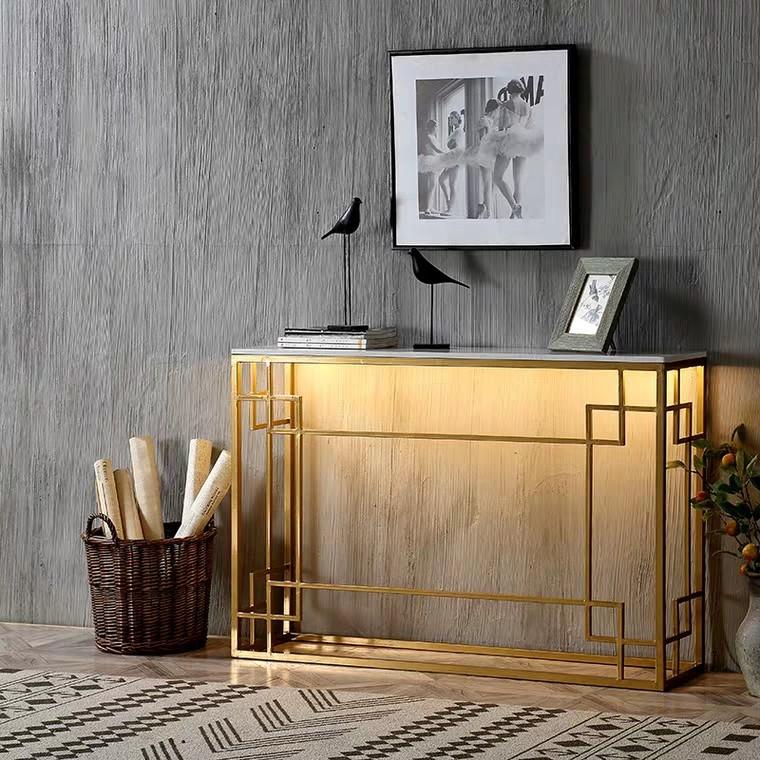 DAHLIA LED Marble Hallway Console – Urban Mood