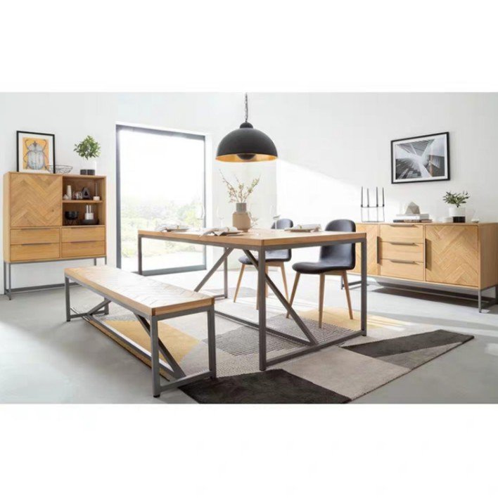 MOSS Rustic Herringbone Sideboard – Urban Mood