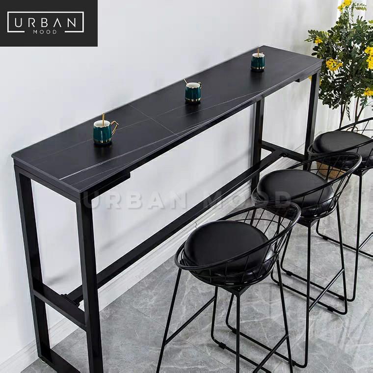THASSOS Modern Marble Slate Bar Table – Urban Mood